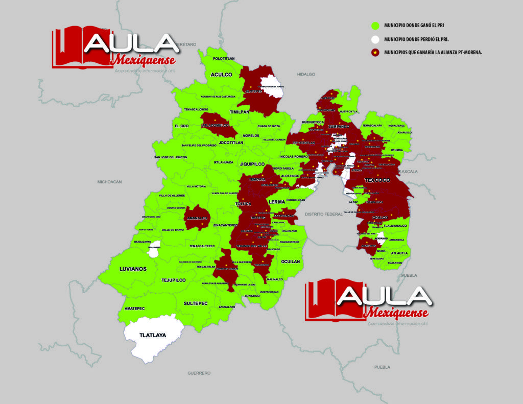 PT-MORENA ganaría 53 municipios en Edomex - Aula Mexiquense